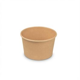 Cont Food Paper Kraft 8 Oz 25 Ct
